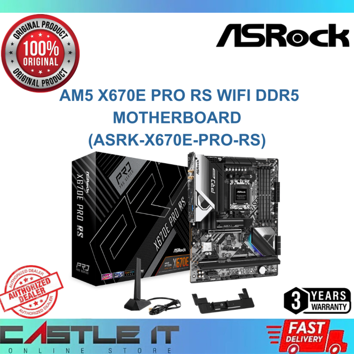 Asrock AM5 X670E PRO RS WiFi DDR5 Motherboard | Lazada Singapore