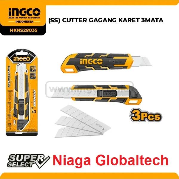INGCO CUTTER BESAR 18MM SNAP OFF BLADE KNIFE PISAU INGCO | Lazada Indonesia