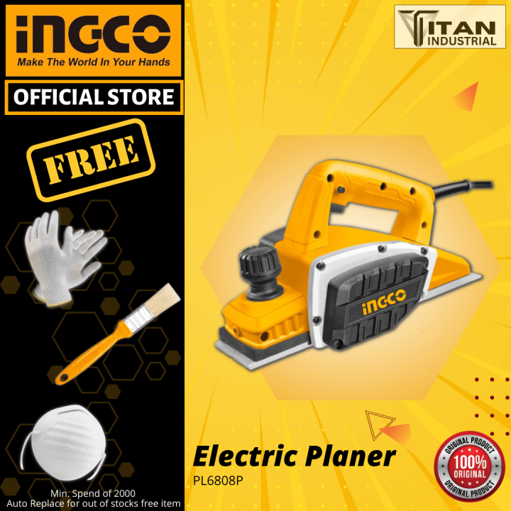 INGCO Electric Planer 680W PL6808P • Tm ss | Lazada PH