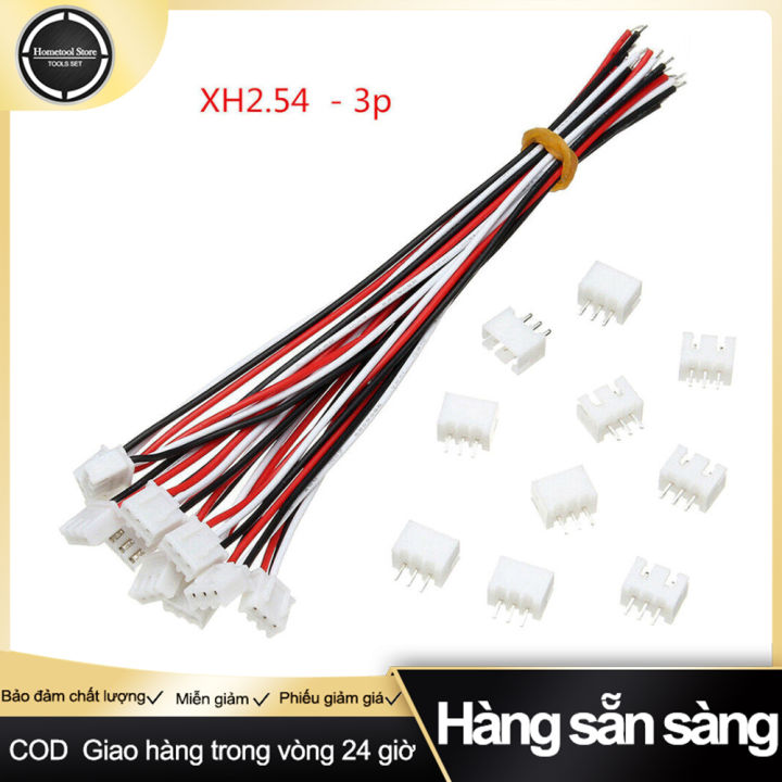 10 Sets JST XH2.54mm Wire Cable Connector Male Female Plug Socket FS Socket Wire 2/3/4 Pin ...