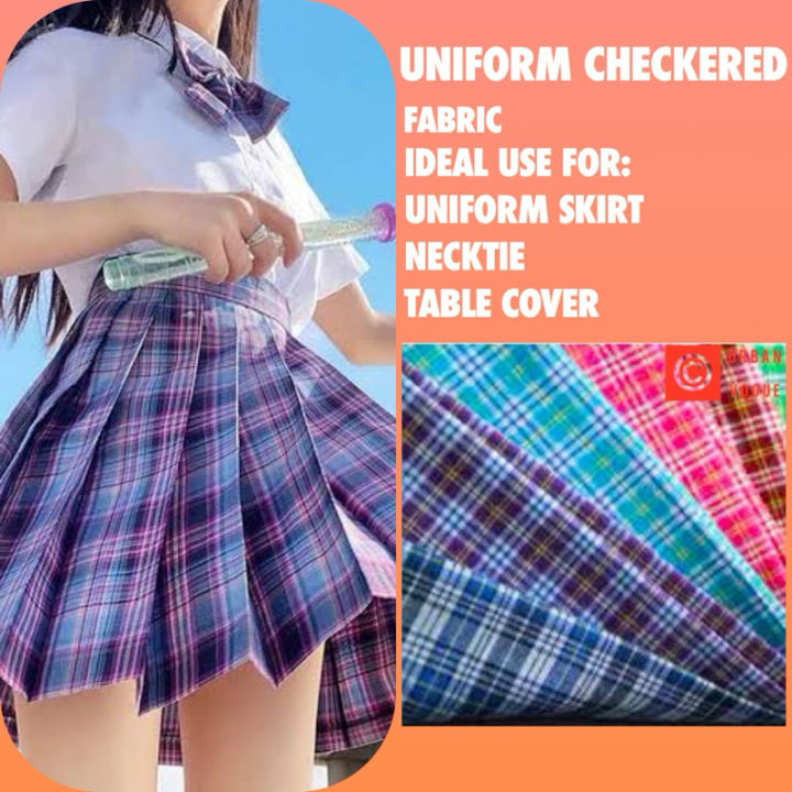 School Uniform Checkered Skirt 60” width Fabric (TELA ONLY) . | Lazada PH