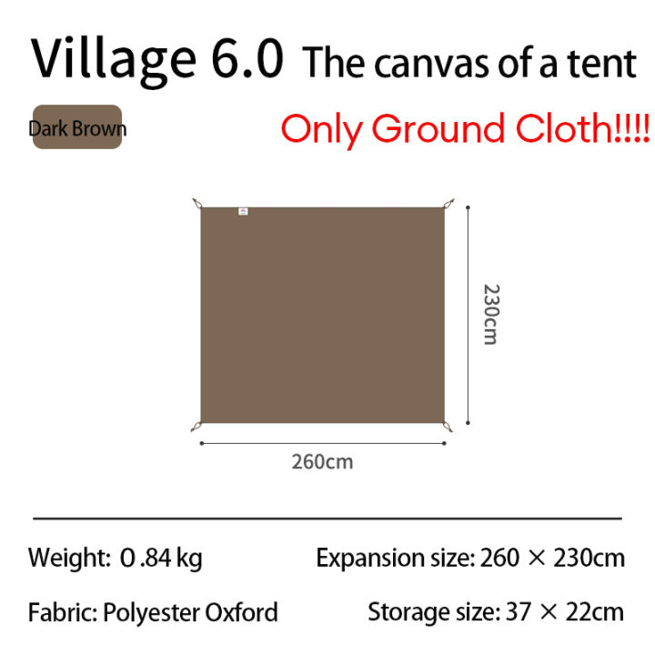 Naturehike Village 6.0 Ridge 2 generation Quick Open Tent Ground Mat（Only Ground Mat!!） | Lazada