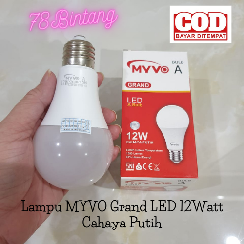 78Bintang Bohlam Lampu MYVO Grand LED A Bulb 12Watt - Bohlam Lampu MYVO 12W - Lampu LED 12Watt ...