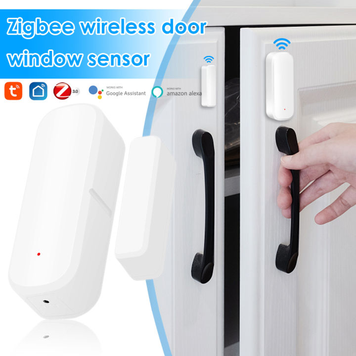 E Life Smart Store Tuya Wifi Zigbee Smart Door Window Contact Sensor Smart Home Wireless Door