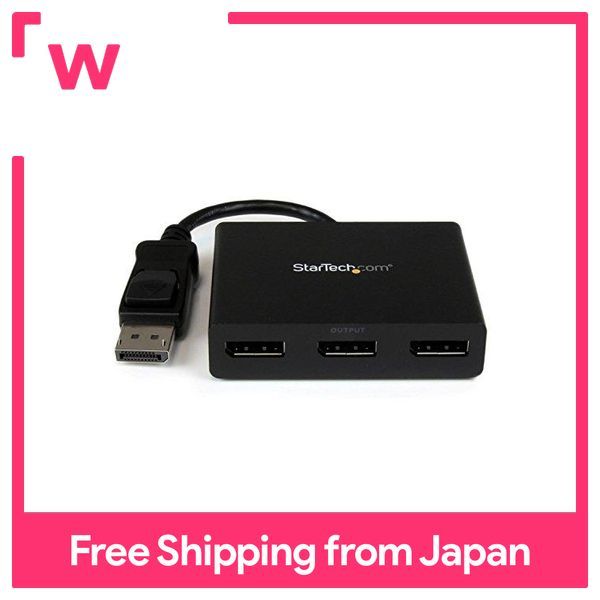 StarTech.com 3-port MST Hub DisplayPort - 3x DisplayPort Multi-monitor Splitter 4K Support ...