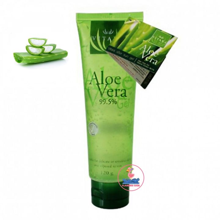 Vitara Aloe Vera Gel 99 5 120g ไวทาร่า เจลว่านหางจระเข้ 1หลอด 120กรัม