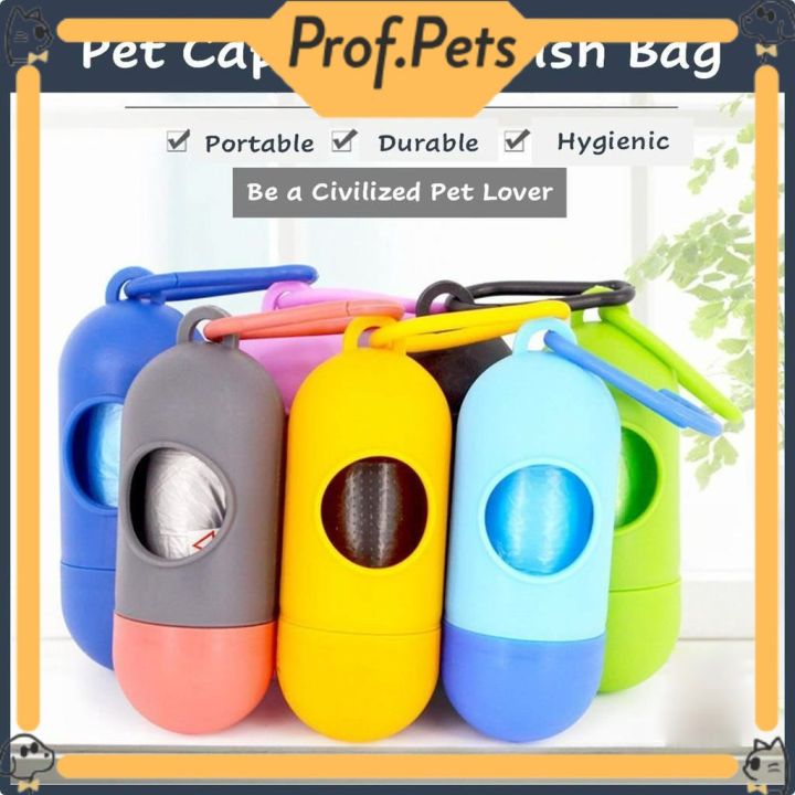 Prof Pets Capsule Rubbish Bag Disposable Dispenser Garbage Portable ...