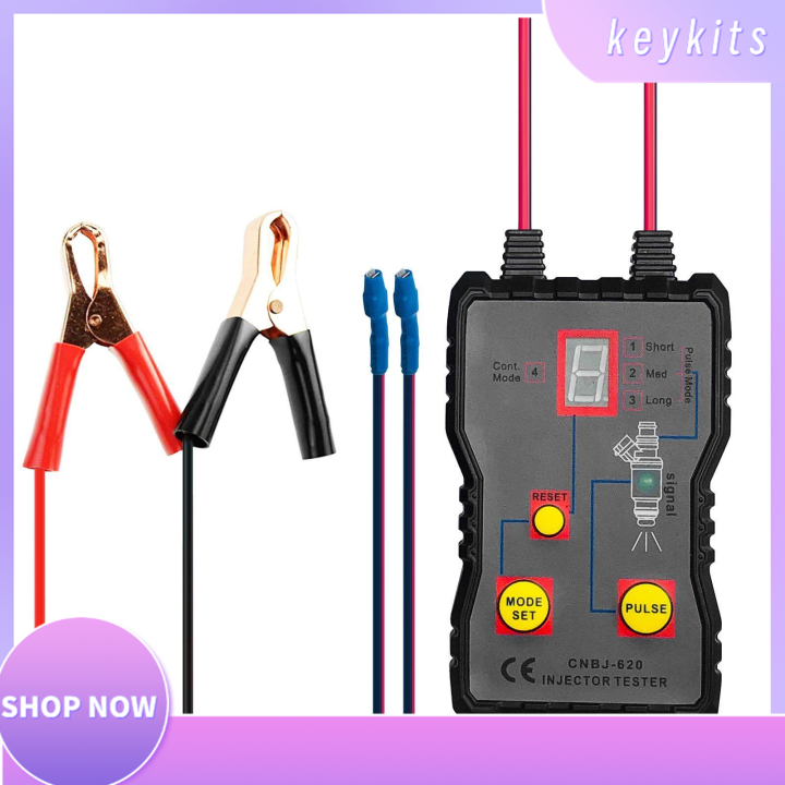 keykits-Auto Fuel Injector Tester 12V 4 Pulse Modes Vehicle Fuel ...