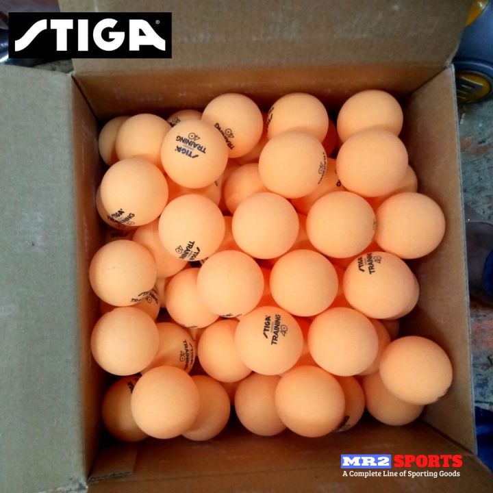 STIGA Training 40+ Practice Table Tennis Ping Pong Orange Color Balls ...
