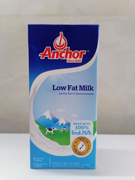 [Hộp 1 Lít – LOW FAT] SỮA TƯƠI ÍT BÉO [New Zealand] ANCHOR UHT Milk ...