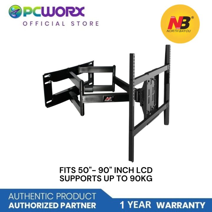 North Bayou NB SP5 50" - 90" Full Motion Heavy Duty TV Wall Mount ...