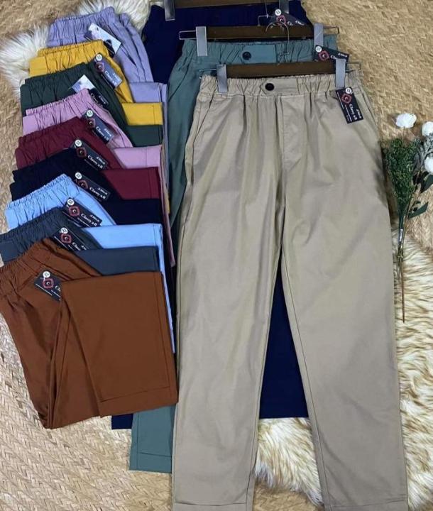 M.Z.J Candy pants W/button SIZE:(S,M,L,XL,2XL,3XL,4XL) | Lazada PH