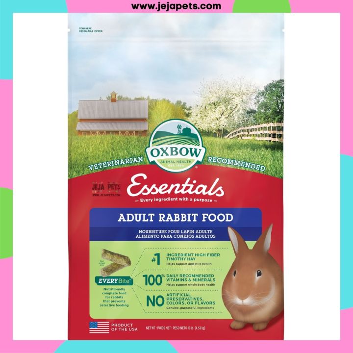 Oxbow Essential Adult Rabbit - 4.54kg | Lazada Singapore