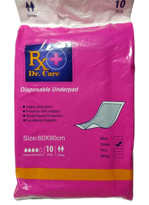 1Pack Rx Dr.Care Disposable Underpads (10Pads/Pack) | Lazada PH