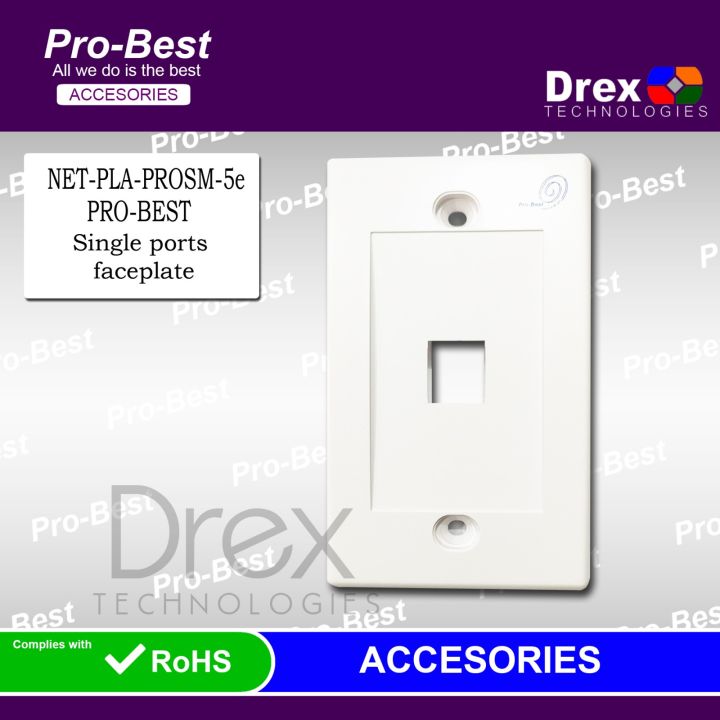 Pro-best Faceplate Wallplate 1 gang Simplex Taiwan Made High Quality ...