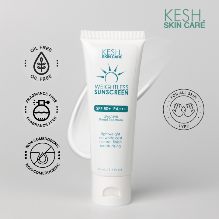 KESH Weightless Sunscreen SPF50+ PA+++ 50mL | Lazada PH