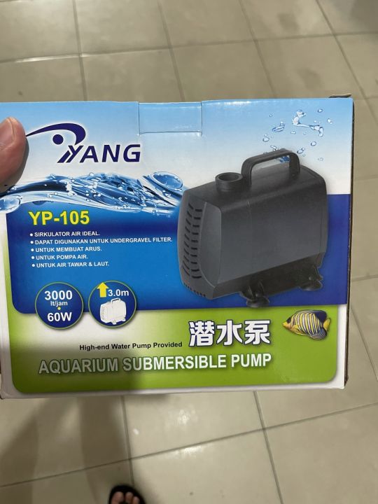 Pompa Air Aquarium Pompa YANG YP-105 Aquarium Hidroponik Summersible ...