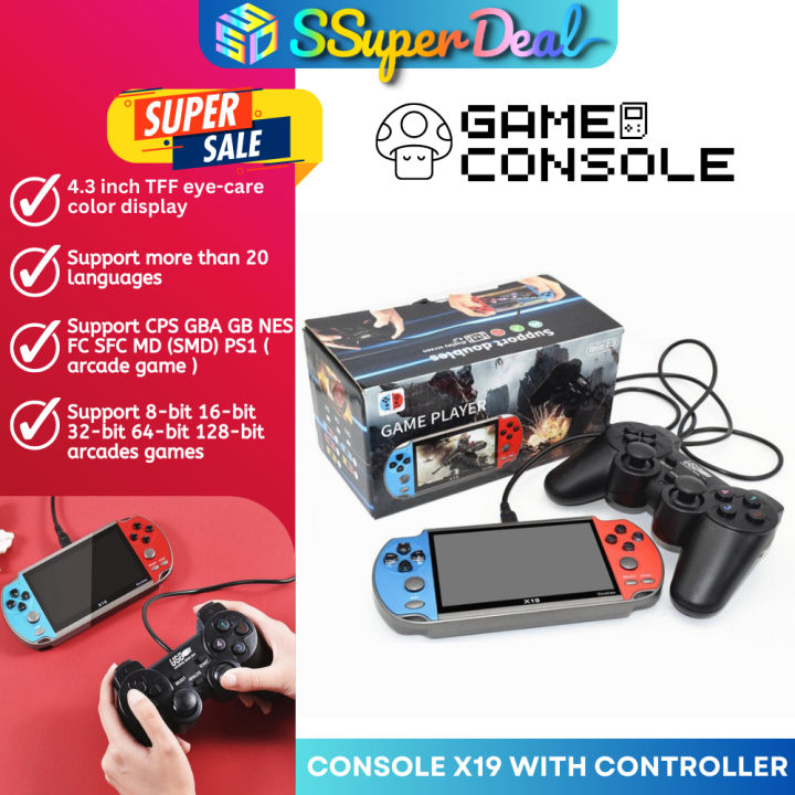 X12/ X12Plus 2+16G 7-inch HD Screen Game Console Handheld Built in 1000 ...