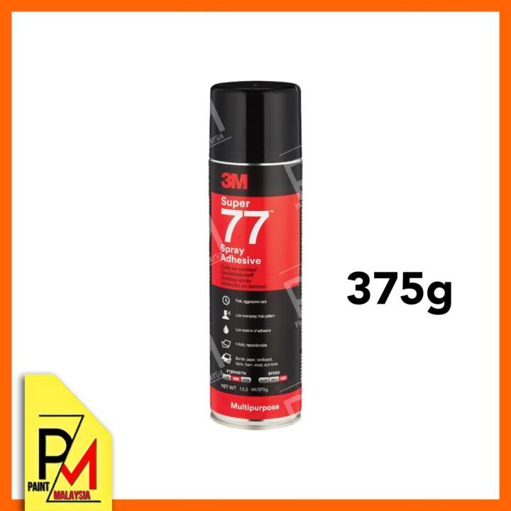 3M Super 77 Multipurpose Spray Adhesive 375ML Paper Adhesive Spray ...