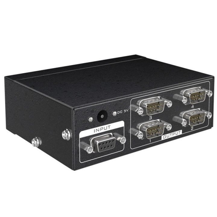 MT-RS104 Active Serial RS232 Splitter 1 to 4 RS232 Bi-Direction Switcher Splitter 4 to 1 with ...