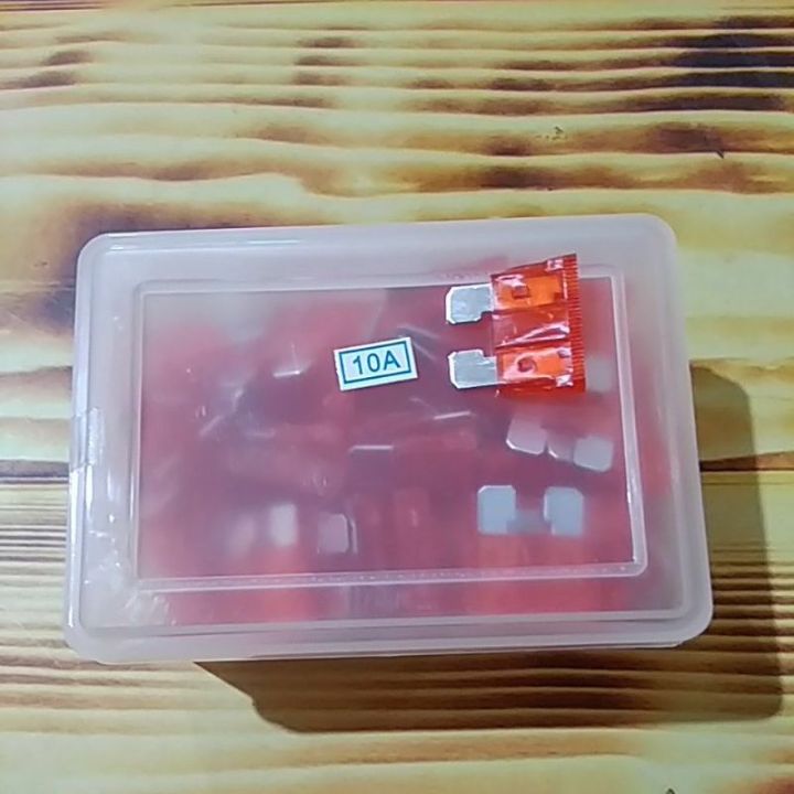 SEKRING 10A BESAR TANCAP GEPENG CUCUK FUSE BESAR 10A 1 KOTAK 100 PC | Lazada Indonesia
