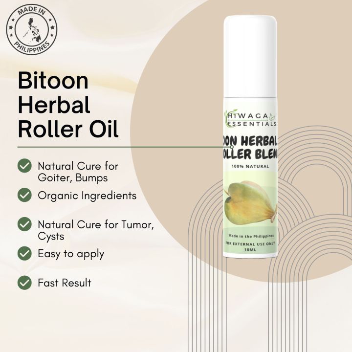 Natural Bitoon Herbal Oil Roller Blend by Hiwaga Essentials, for Cysts ...