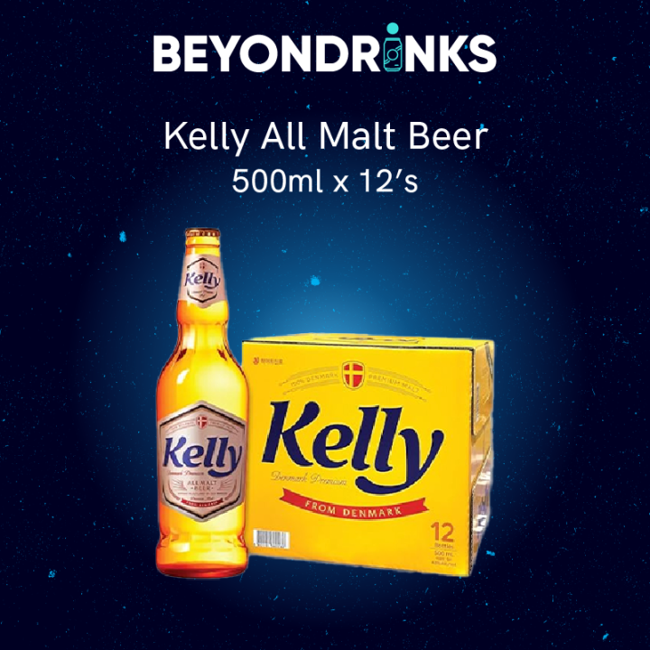 Kelly Denmark Malt Beer 500ml x 12's | MADE IN KOREA with Denmark Malt ...
