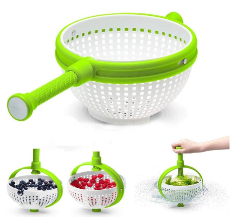 Salad Spinner Kitchen Dishwasher Rotary Drainer Spinner Dishwasher ...