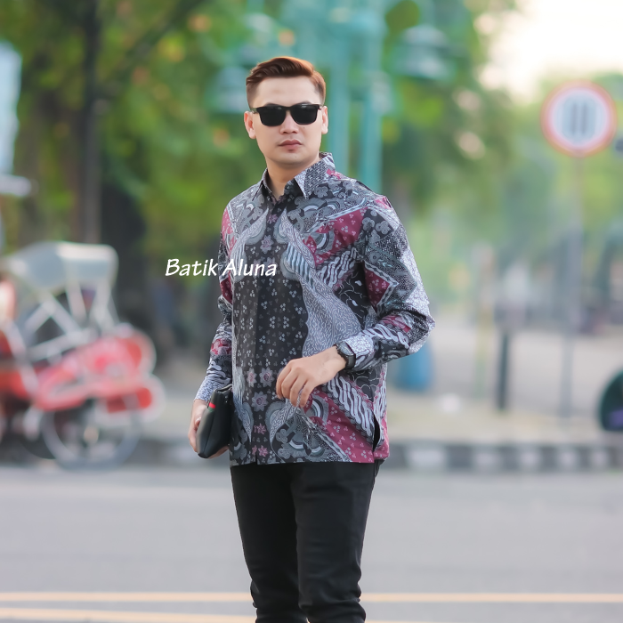 Kemeja Pria Baju Batik Pria Lengan Pendek Premium Batik Cowok Modern ...