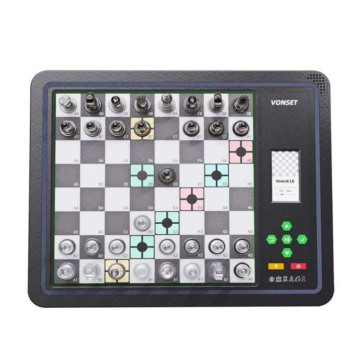 Intelligent Electronic Chess Magnetic Chess Piece Induction Board LCD ...