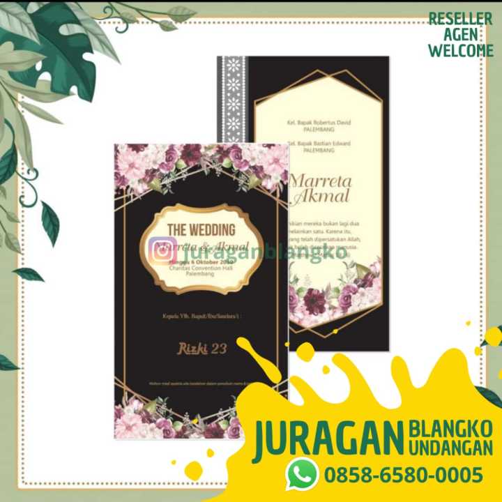 Blangko Undangan Rizki 23 Bandung | Juragan Blangko | Lazada Indonesia
