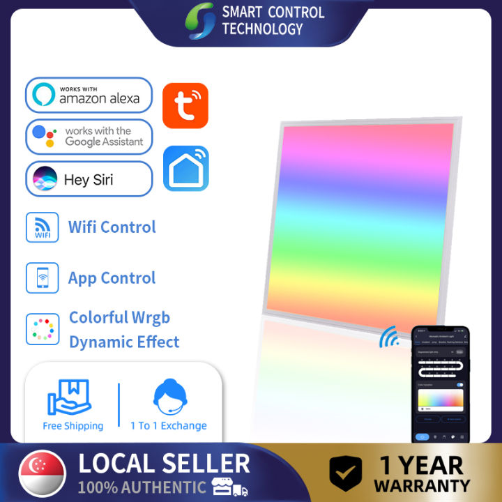 SCT Tuya LED Panel Light Smart Control Slim Square LED Downlight RGB ...