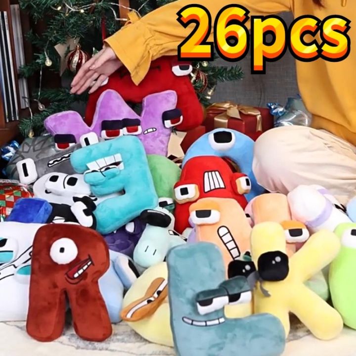 J02 26 Alphabet Plush Toy Alphabets Alphabet Lore Stuffed Doll ...