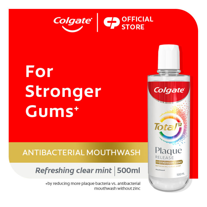 Colgate Total Plaque Clear Mint Mouthwash 500ml 1s / 2s / 3s | Lazada ...