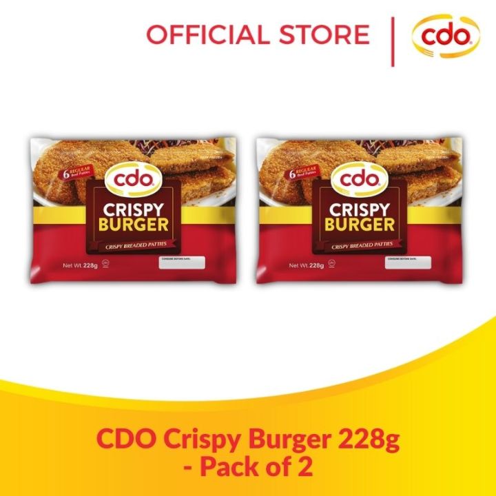 CDO Crispy Burger 228g - Pack of 2 | Lazada PH