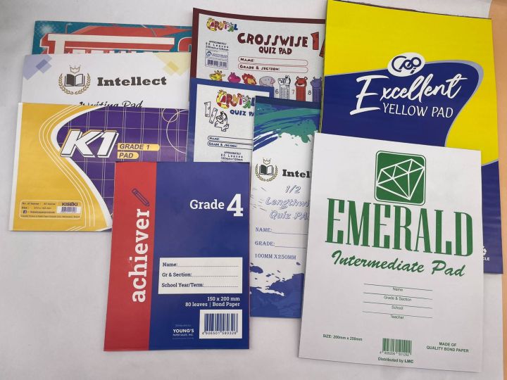 YELLOW PAD / ALL GRADE PAD / INTERMEDIATE PAD/ ( 5 PADS/10PADS) Random ...