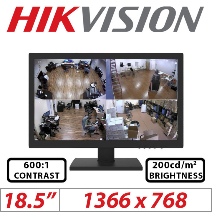 Hikvision DS-D5019QE-B 18.5” inch HD LED Monitor - Hikvision CCTV ...