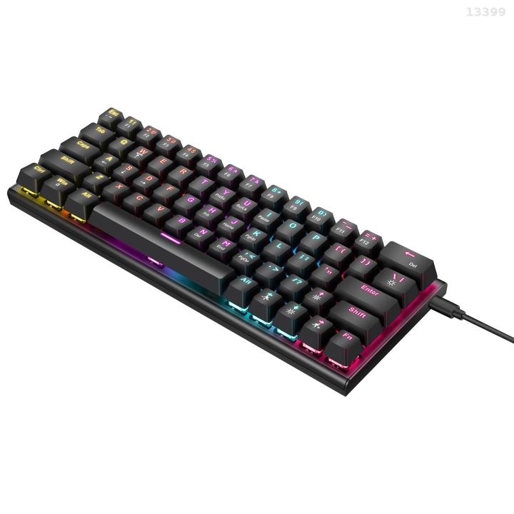 Mechanical Keyboard Wired Gaming Illuminated Keyboard with Colorful ...