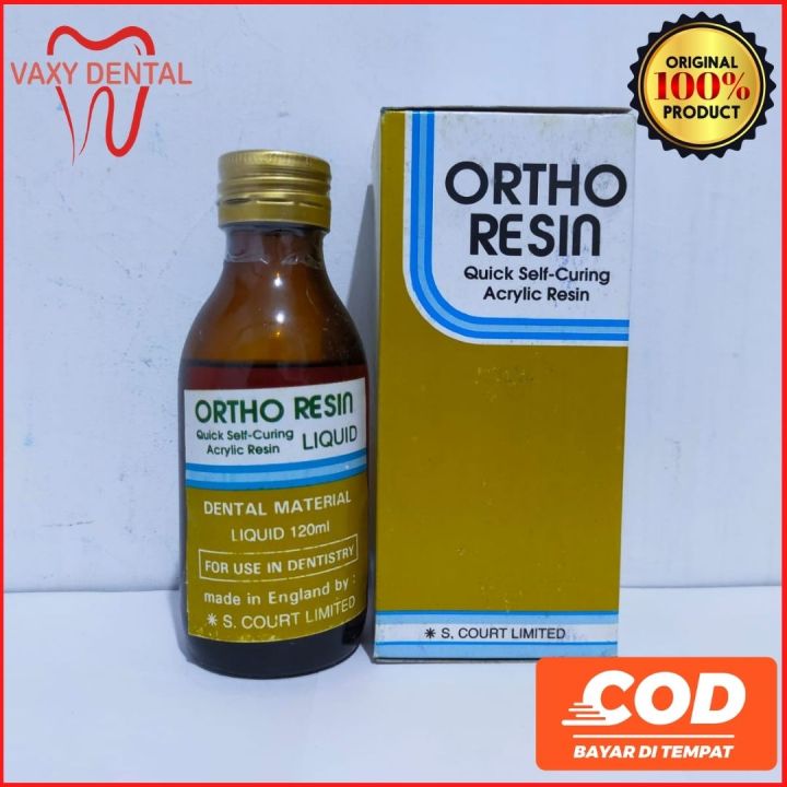 Minyak SC Ortho Resin 120 ml Self Curing cairan Bahan Pebuatan Rahang ...