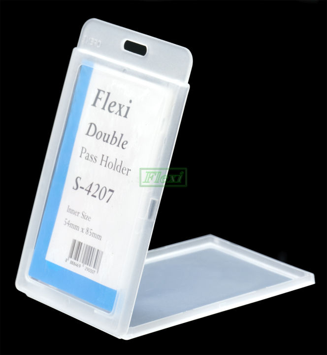 Flexi Frosted Clamshell Pass and Card Holder for Security Pass and ...