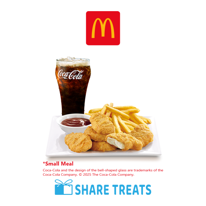 McDonald's 6-pc. Chicken McNuggets with Fries Small Meal (SMS eVoucher ...
