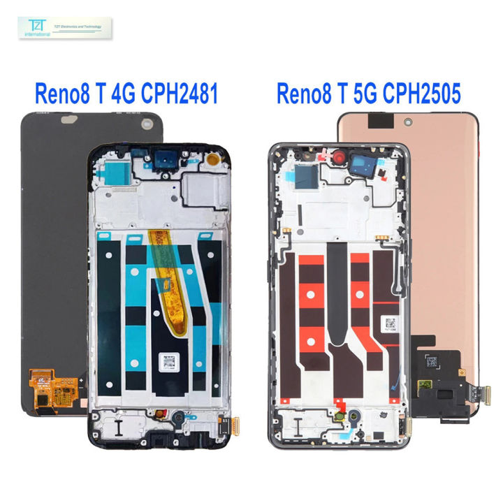 [ With Frame ] Super Amoled for OPPO Reno 8T 4G/5G LCD Display Touch ...