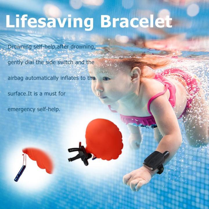 Portable Anti Drowning Lifesaving Bracelet Floating Swimming Safety ...