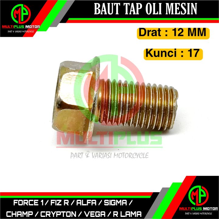Baut tab tap kuras oli mesin FORCE 1,FIZ R,ALFA,SIGMA,CHAMP,VEGA ...