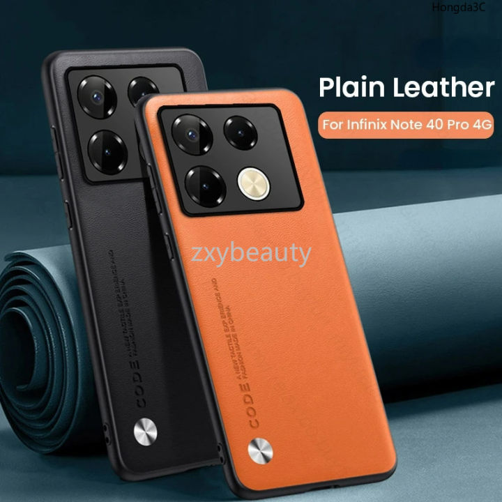 Infinix Note 40 Pro Plus 4G 5G 2024 Case Silicone Plain Leather ...