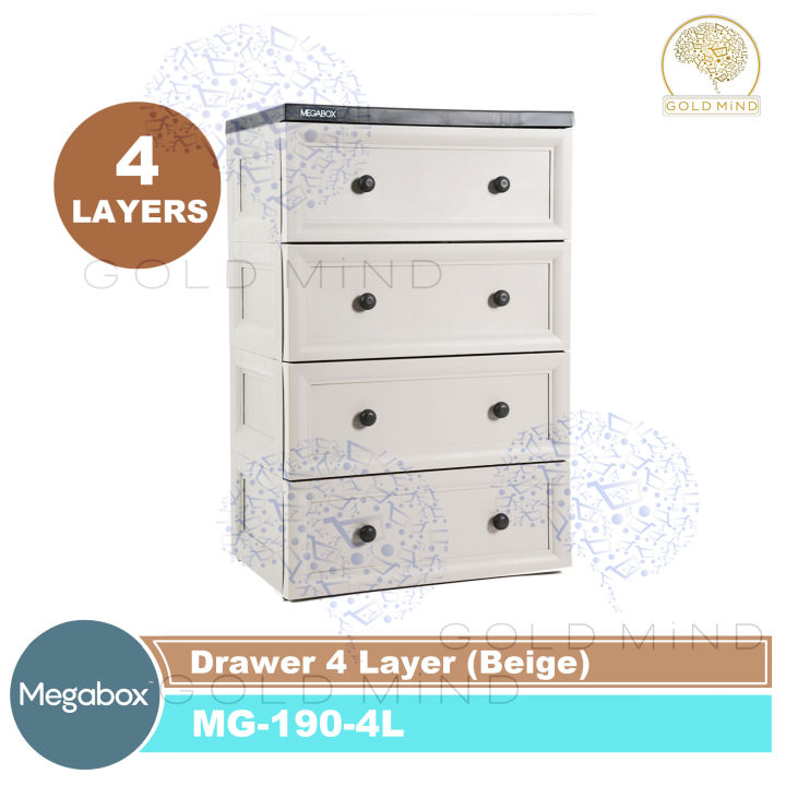 Mega MG 190 Elegant Drawer 4 Layers / 5 Layers | Lazada PH