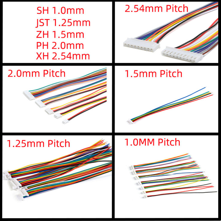 10pcs 1.0 1.25 1.5 2.0 2.54 Sh/jst/zh/ph/xh 1.0mm 1.25mm 1.5mm 2.0mm 2.54mm Female Plug ...