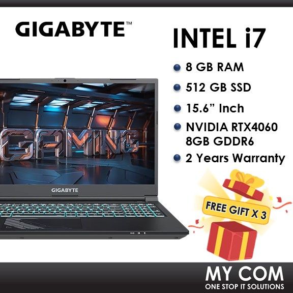 Gigabyte G5 KF5 G3MY383SH 15'' FHD 144Hz Gaming Laptop (I7-12650H, 8GB ...