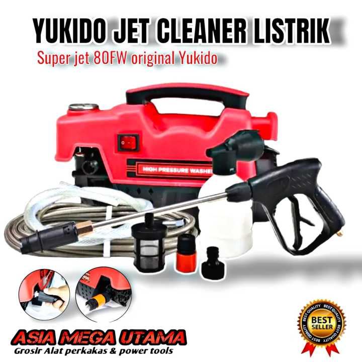 YUKIDO JET CLEANER LISTRIK 500W mesin cuci mobil tekanan tinggi / Pressure washer/Jet cleane ...