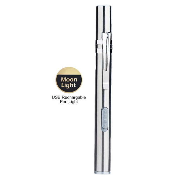 QS-858 Rechargeable Stainless Steel Led USB Pen Light for Doctor Nurse ...